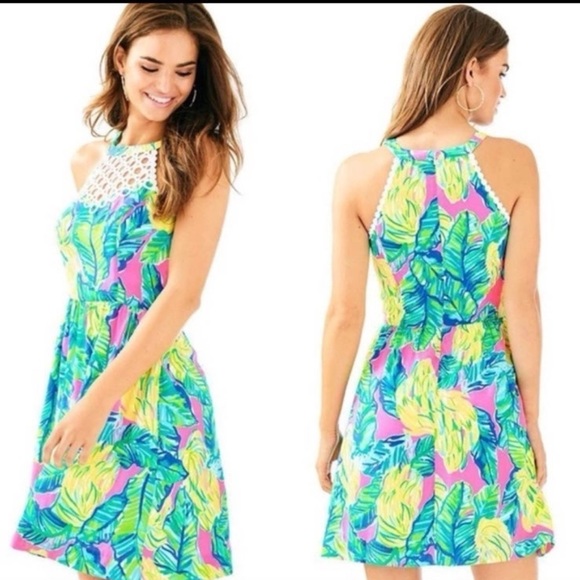 Lilly Pulitzer | Dresses | Lilly Pulitzer Pink Sunset Local Flavor ...